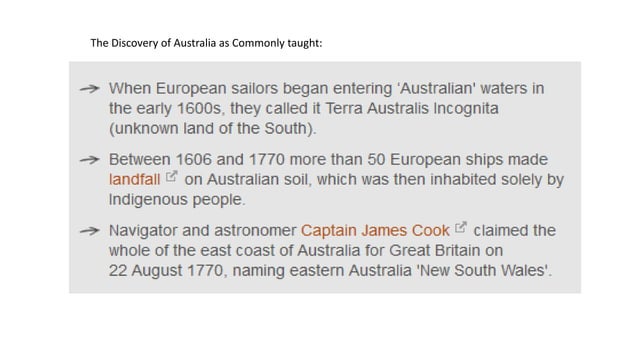 The discovery of Australia | PPTX