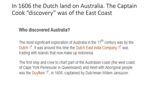 The discovery of Australia | PPTX