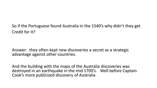 The discovery of Australia | PPTX