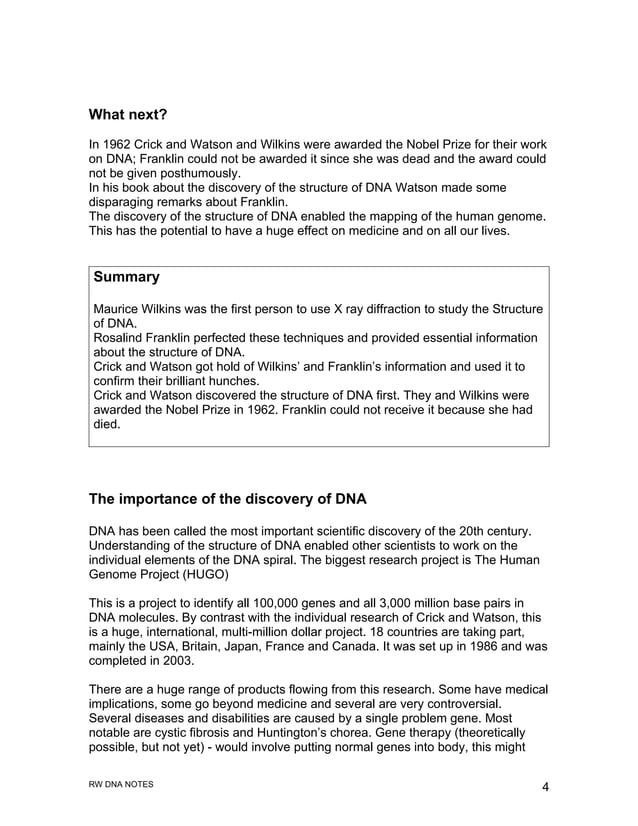 The Discovery of DNA | PDF