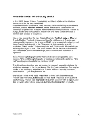 The Discovery of DNA | DOC