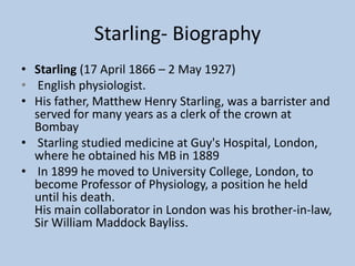 The discovery of hormone | PPTX