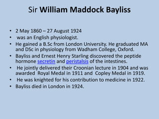 The discovery of hormone | PPTX