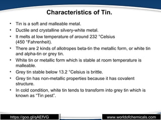 The discovery of tin(sn) | PPT