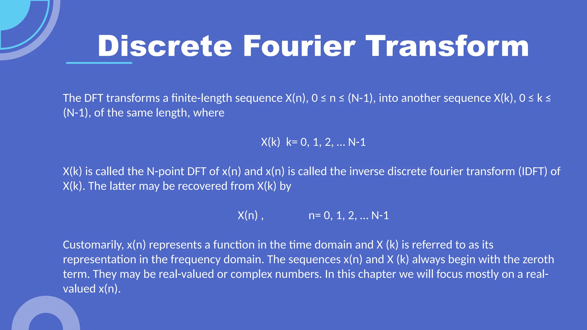 The Discrete Fourier Transform by Group 7..pptx