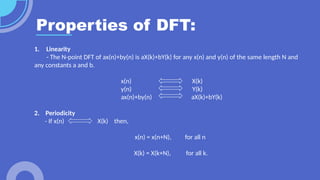 The Discrete Fourier Transform by Group 7..pptx