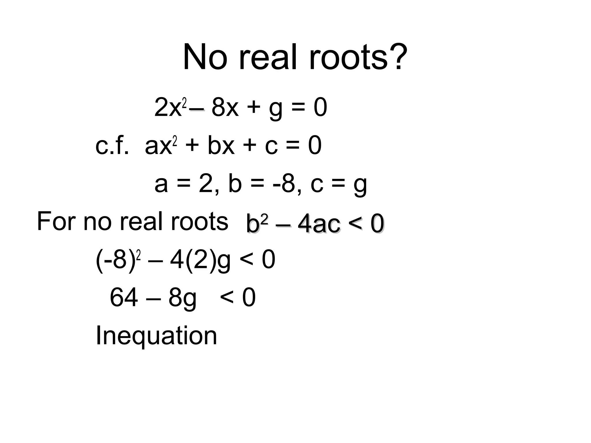The discriminant | PPT