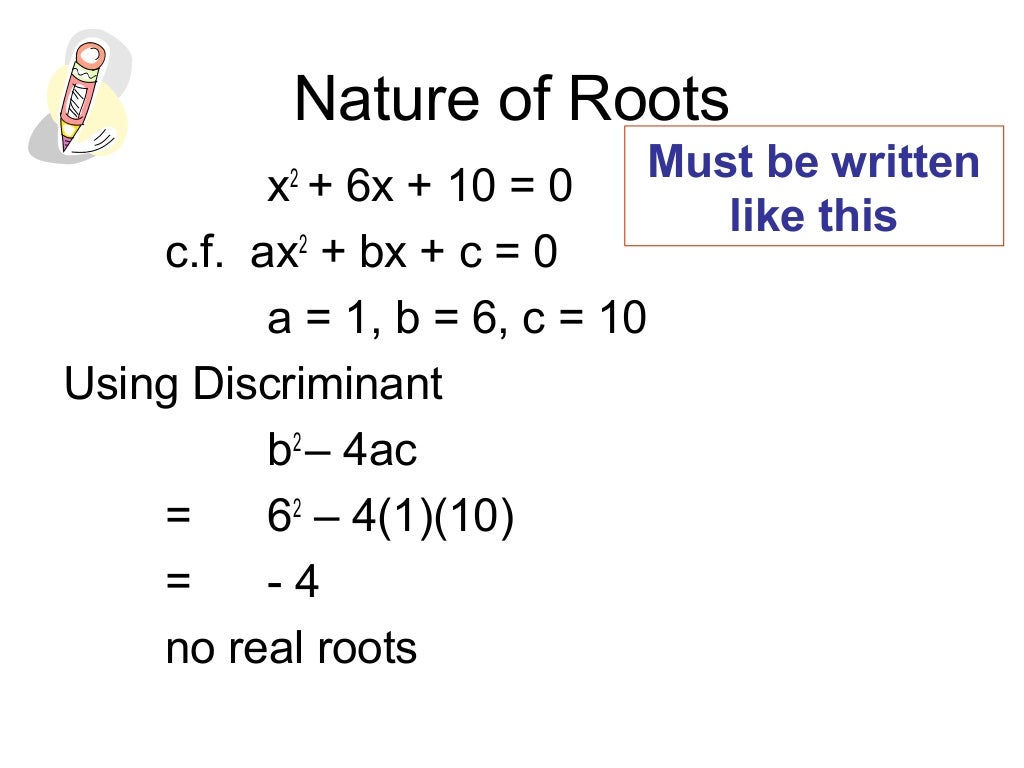 The discriminant