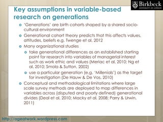 The discursive construction of 'generations' discourse conference 19 ...