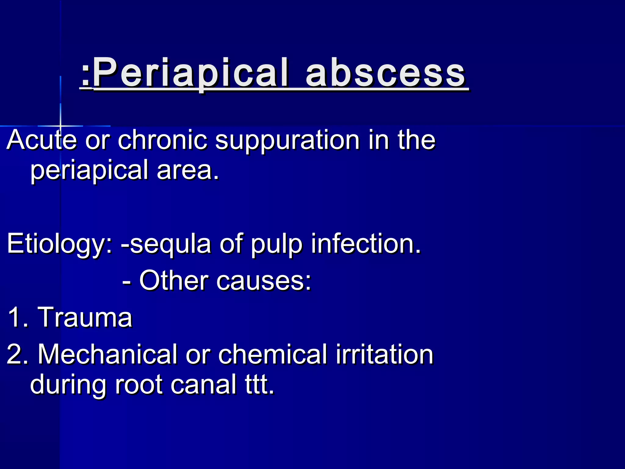 The disease of the dental pulp | PPT