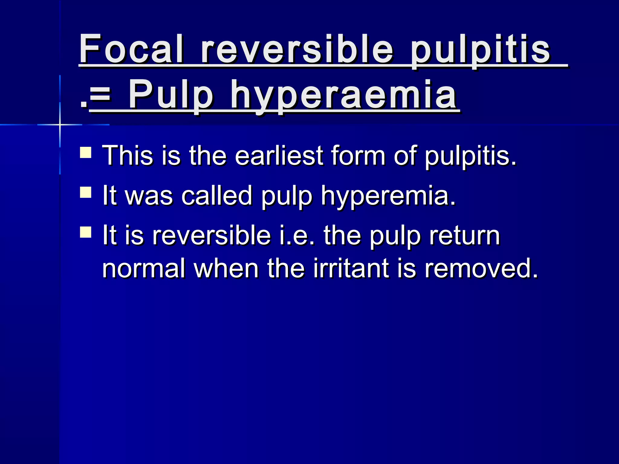 The disease of the dental pulp | PPT