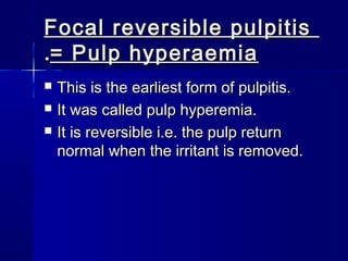 The disease of the dental pulp | PPT