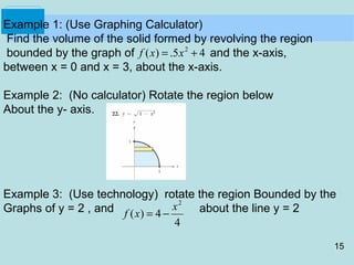 The disk method | PPT