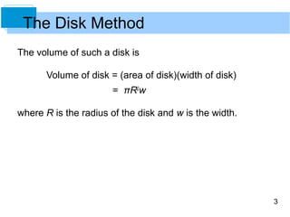 The disk method | PPT