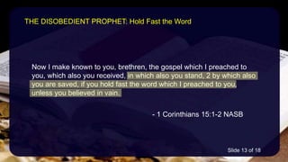 The disobedient prophet | PPTX