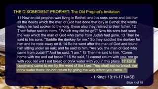 The disobedient prophet | PPTX