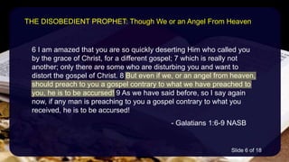 The disobedient prophet | PPTX