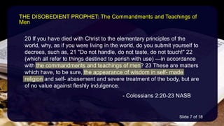 The disobedient prophet | PPTX