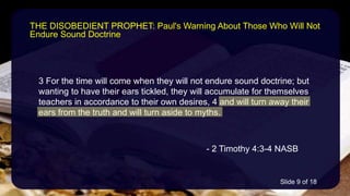 The disobedient prophet | PPTX