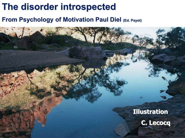 The disorder introspected | PPT