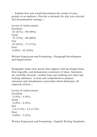 The dissemination of EBP results serves multiple important roles. Sh.docx