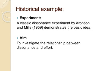 The dissonance theory | PPTX