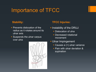 The distal radioulnar joint and tfcc | PPTX