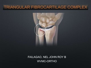THE DISTAL RADIOULNAR JOINT AND TFCC.pptx