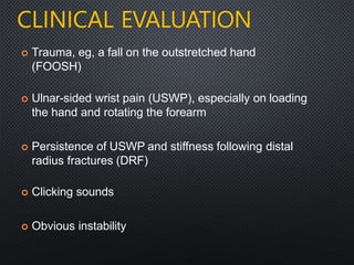 THE DISTAL RADIOULNAR JOINT AND TFCC.pptx