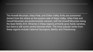 The Diversity in Napa Valley AVAs | PPT