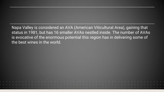 The Diversity in Napa Valley AVAs | PPT