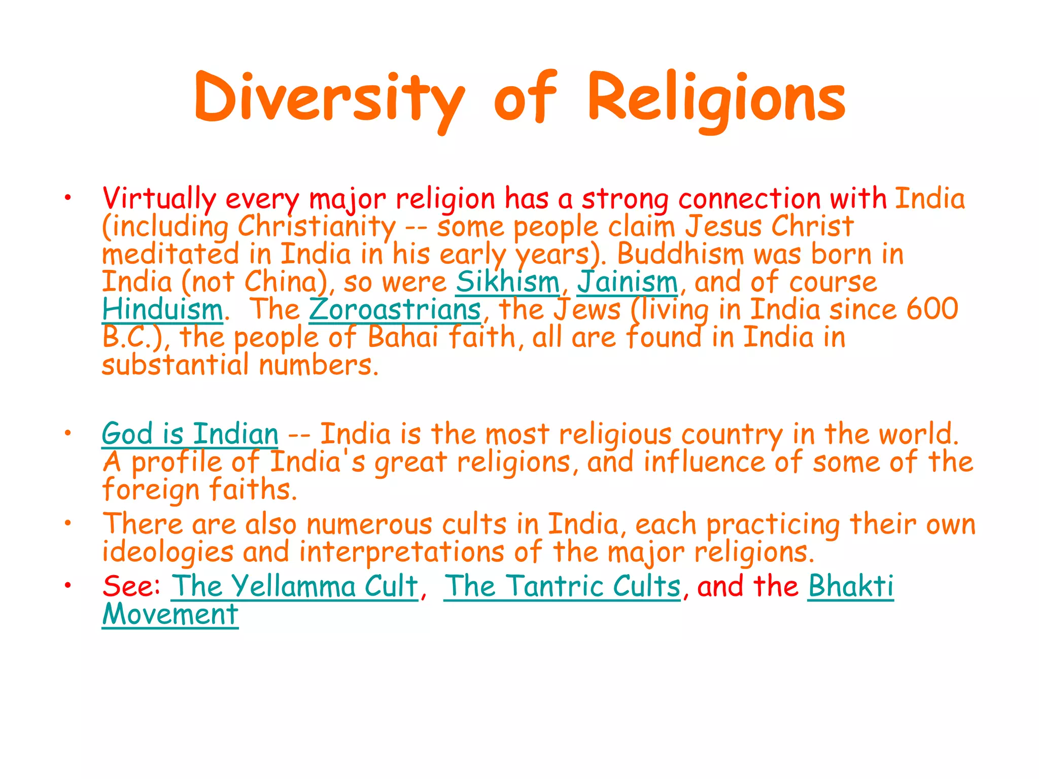 The diversity of india | PPTX