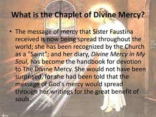 The divine mercy chaplet | PPTX