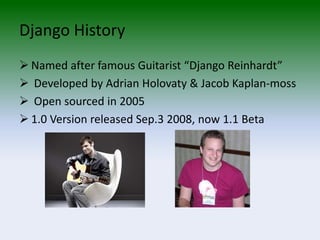 The Django Web Application Framework 2 | PPT
