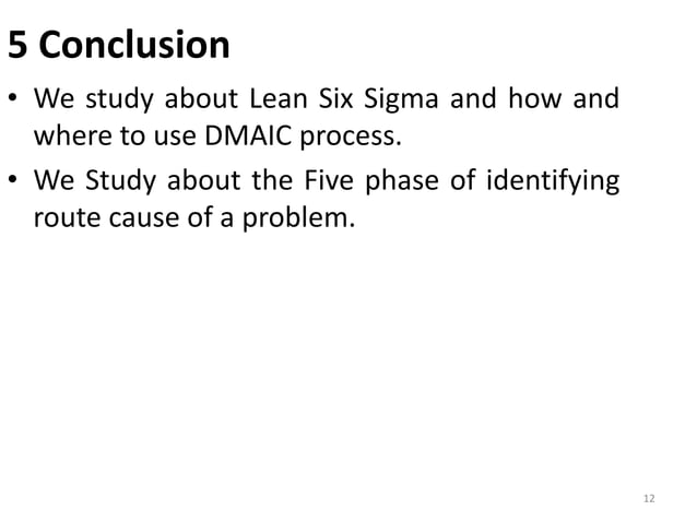 The DMAIC process | PPTX | Business and Finance
