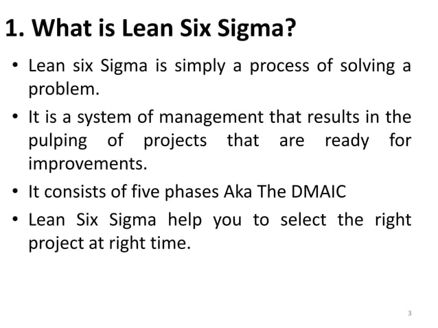 The DMAIC process | PPTX | Business and Finance