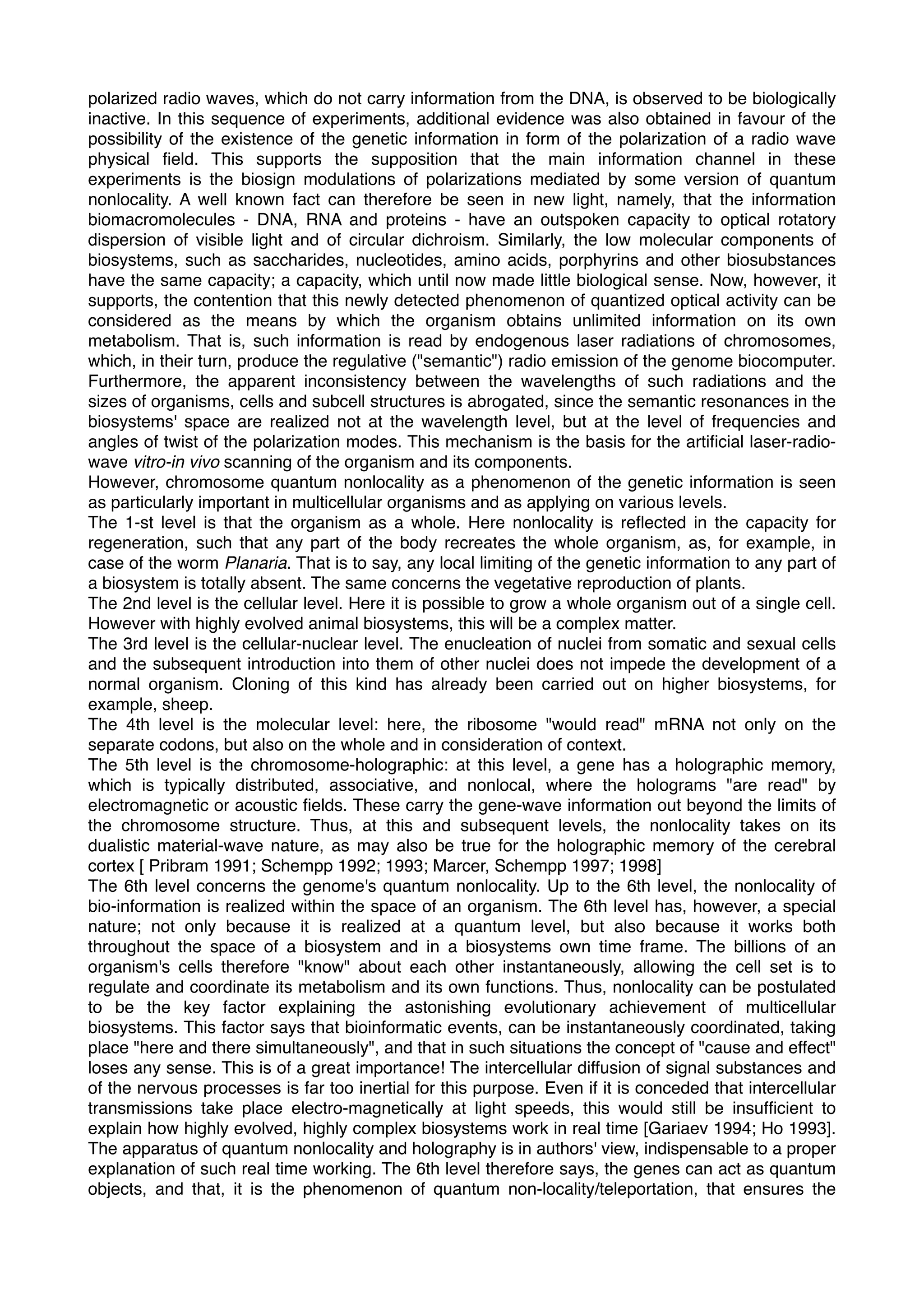 The Phantom-DNA wave P. Garjajev - V. Poponin | PDF