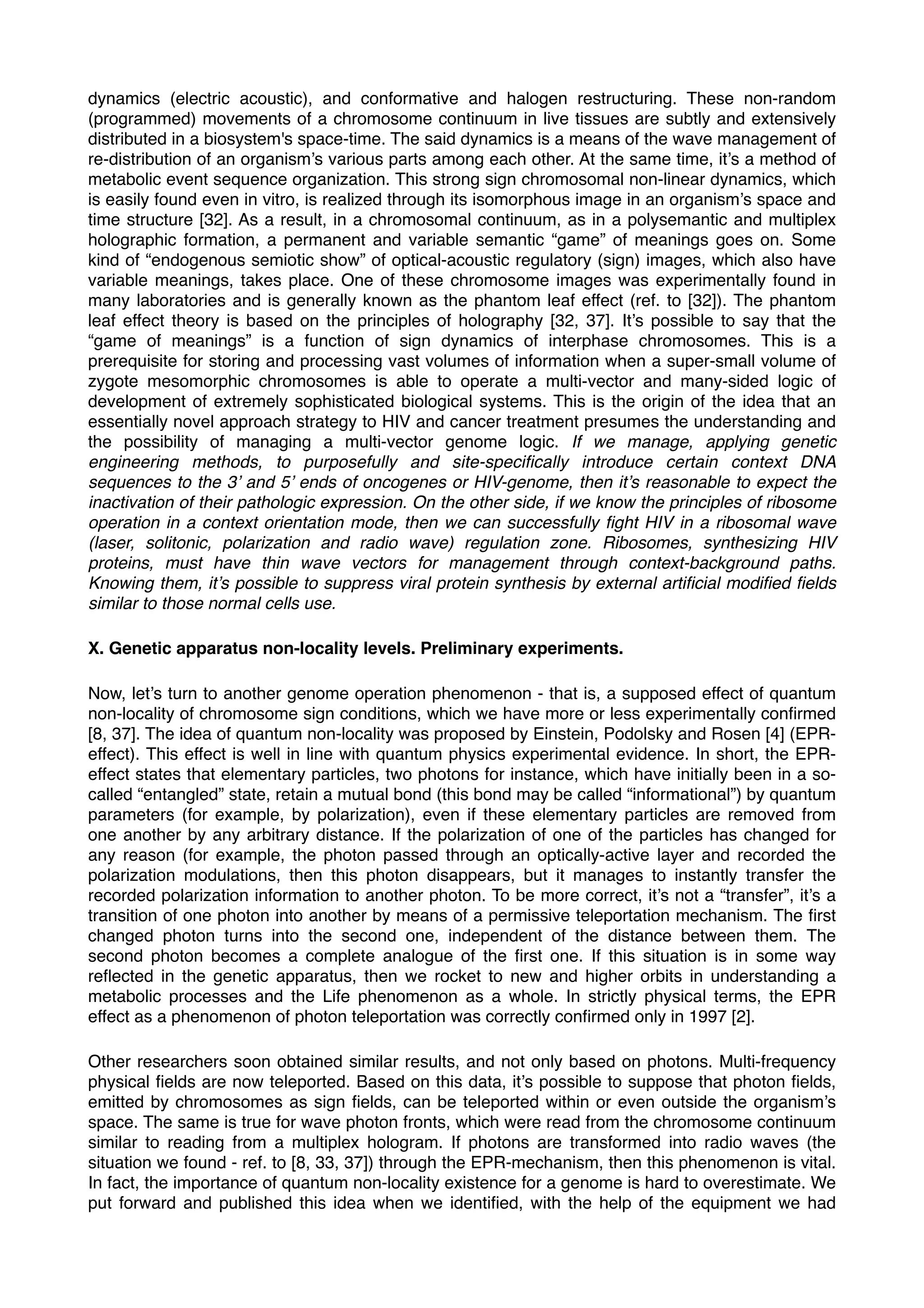 The Phantom-DNA wave P. Garjajev - V. Poponin | PDF