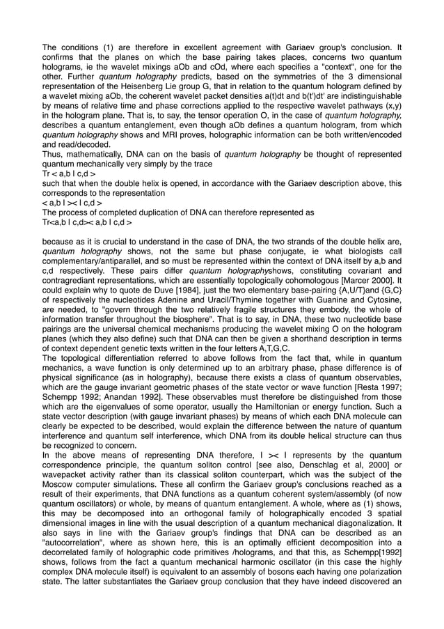 The Phantom-DNA wave P. Garjajev - V. Poponin | PDF