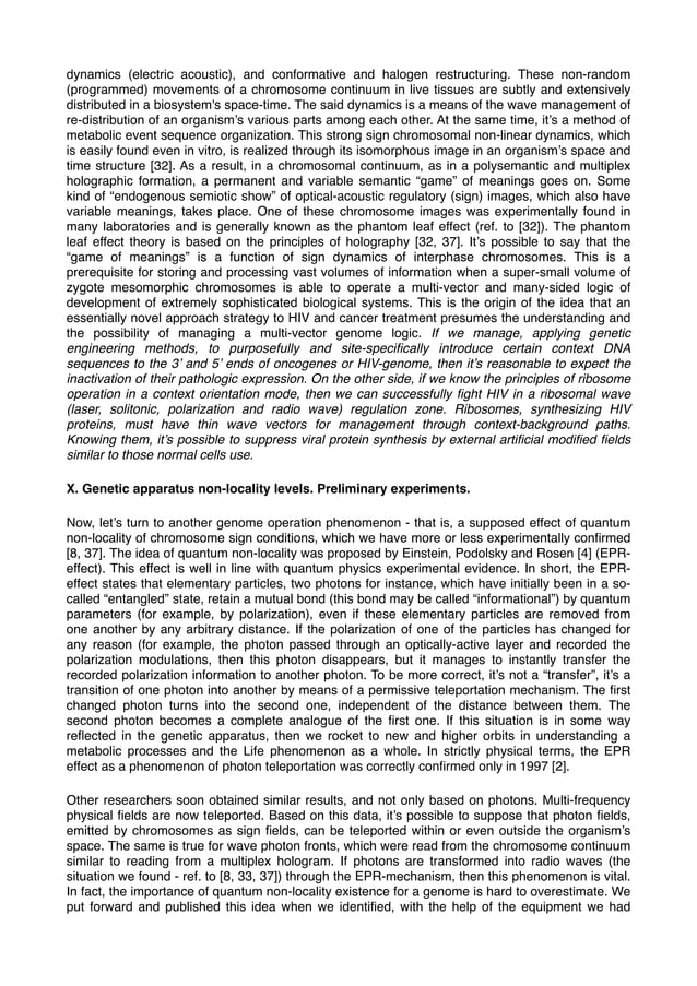 The Phantom-DNA wave P. Garjajev - V. Poponin | PDF