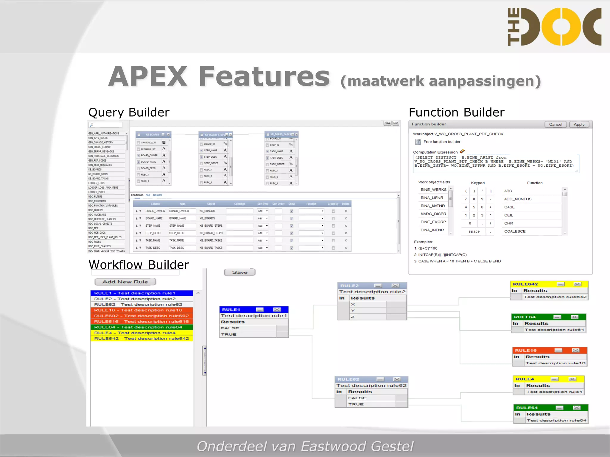 The DOC - Oracle APEX features | PPT