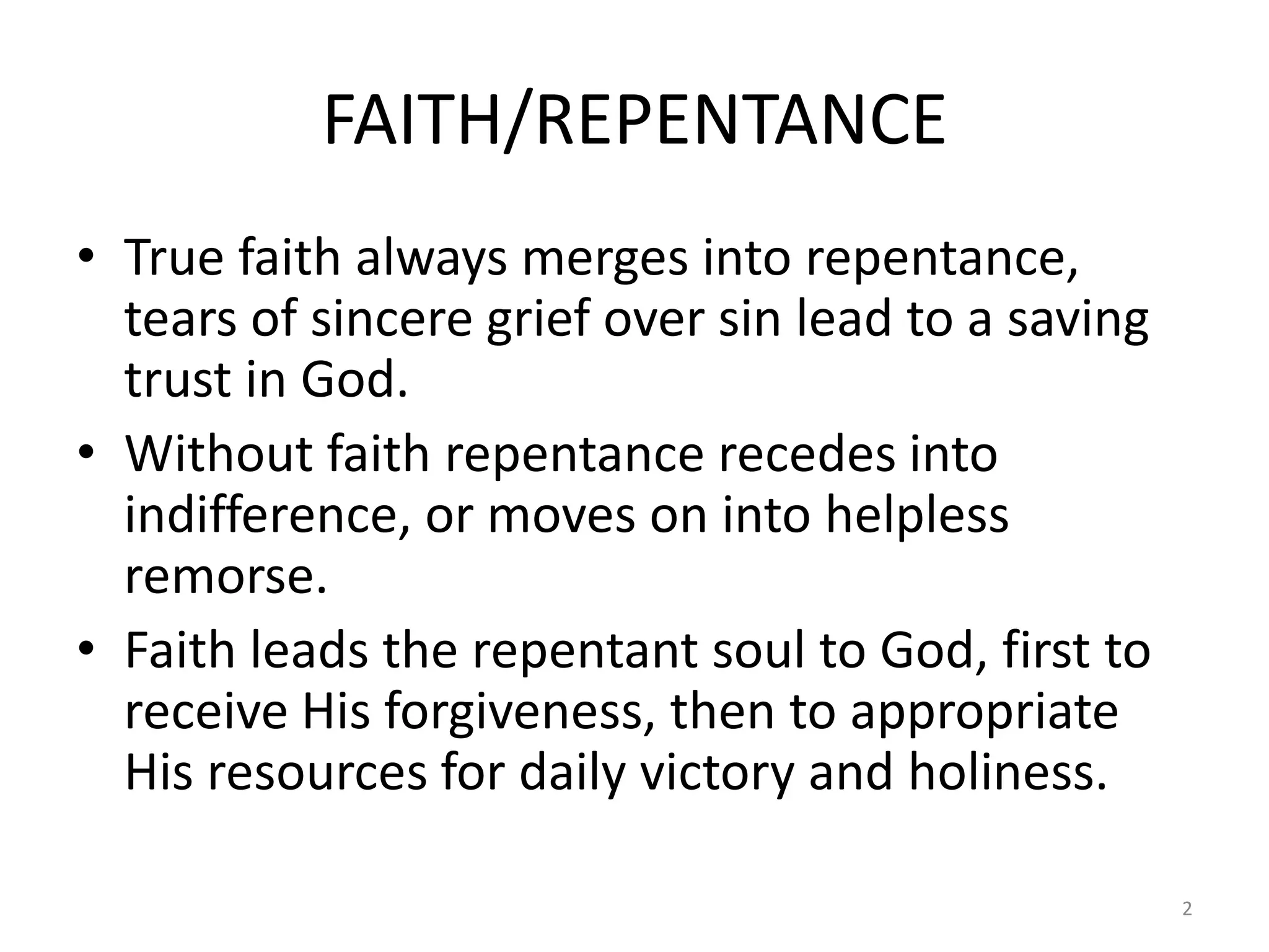 The doctrine of faith | PPTX