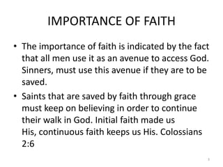 The doctrine of faith | PPTX