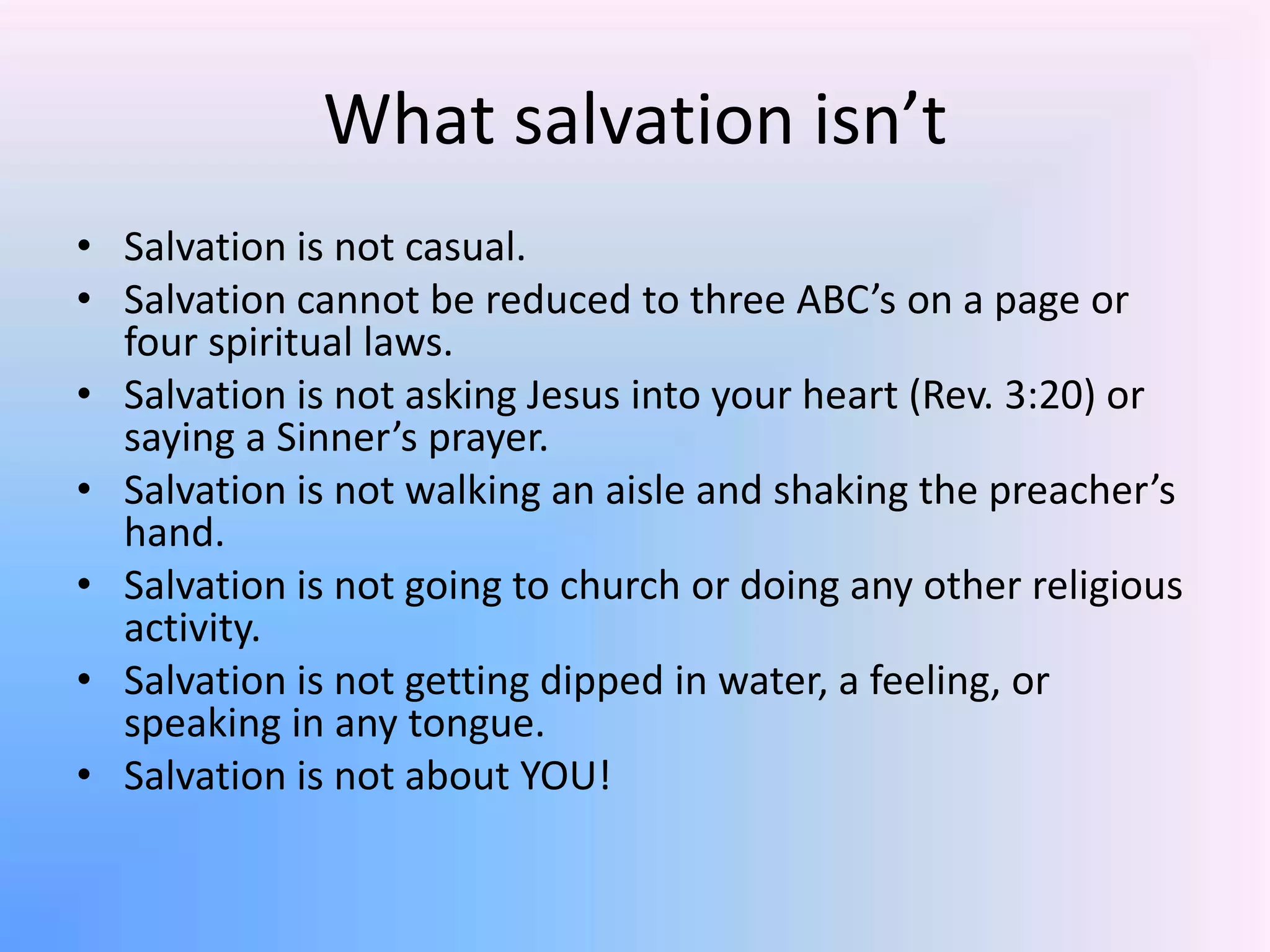 The Doctrine of Salvation | PPTX