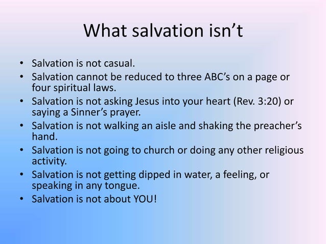 The Doctrine of Salvation | PPTX