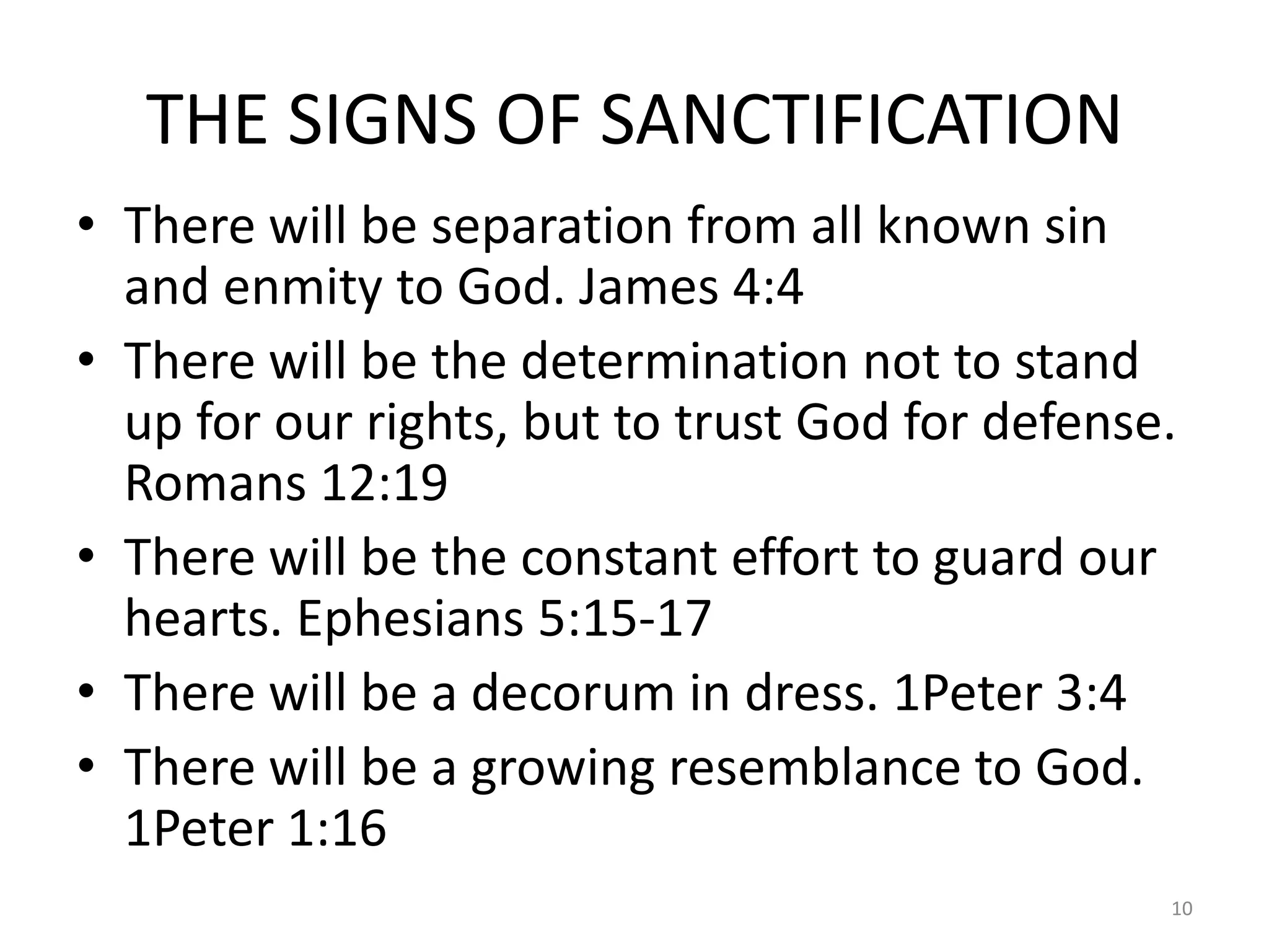 The doctrine of sanctification | PPTX