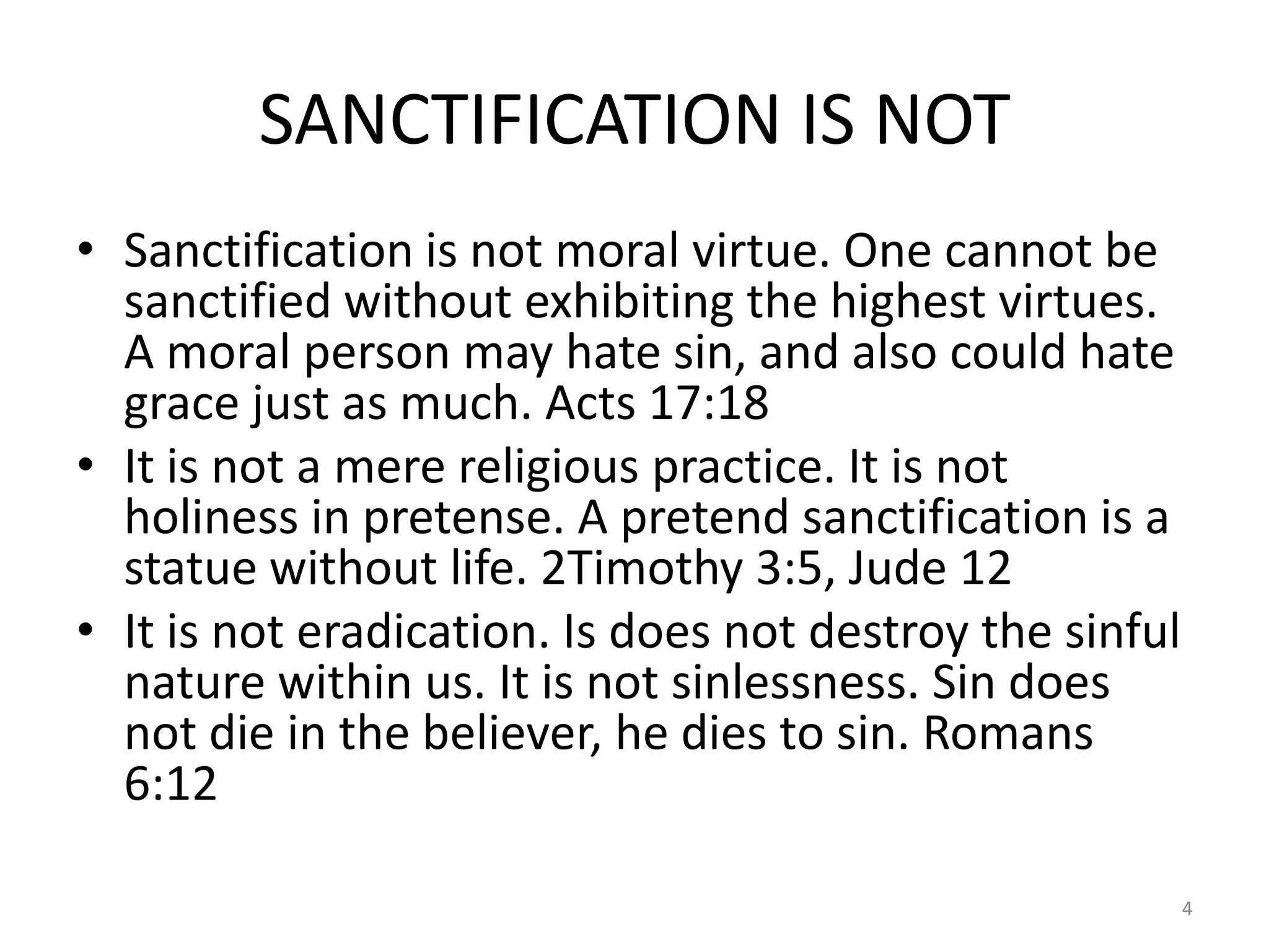 The doctrine of sanctification | PPTX