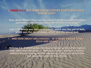 The Doctrine of the Divine Sonship of Jesus | PPTX | Christianity ...