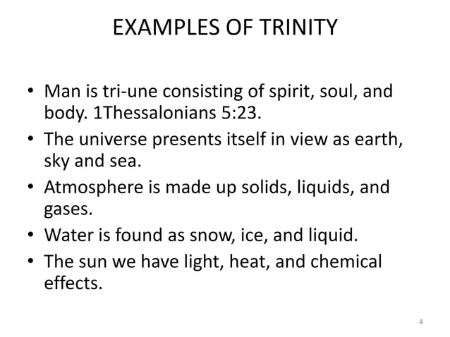 The doctrine of the trinity | PPTX | Christianity | Religion & Spirituality