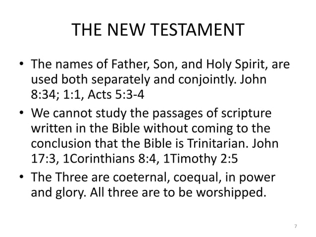 The doctrine of the trinity | PPTX | Christianity | Religion & Spirituality